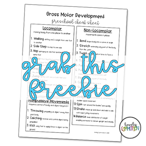 Gross Motor Development Cheat Sheet – Garmur Design