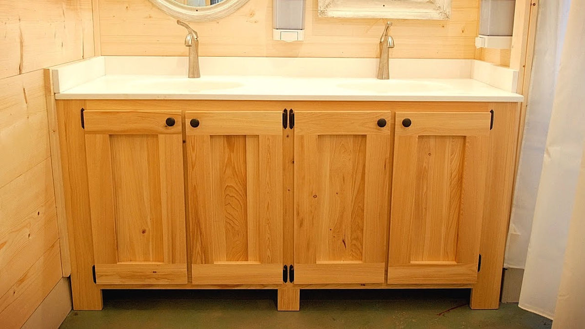 How To Build A Bathroom Vanity | Woodworking DIY by Crafted Workshop ...
