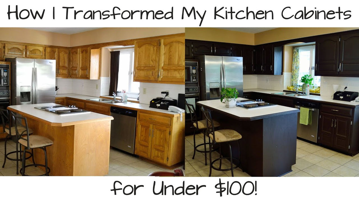 How I Transformed My Kitchen Cabinets for Under $100! by Ashley's Cons ...
